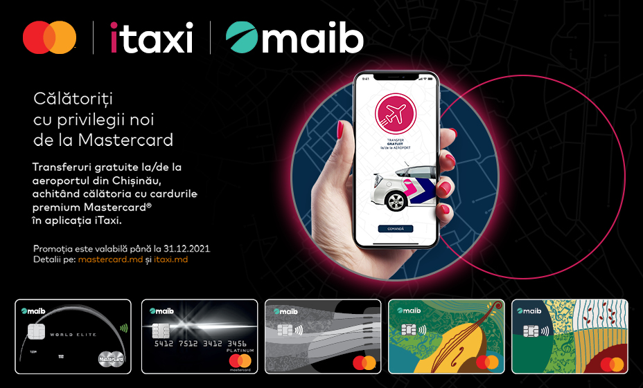 Privilegii noi în timpul călătoriei cu cardul Premium Mastercard de la maib | maib