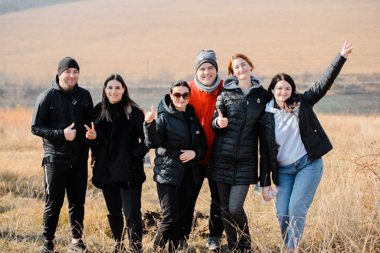 The maib team planted a forest of about 2 hectares in the shape of the ...