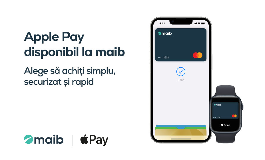 Apple Pay devine disponibil pentru deținătorii de carduri maib | maib