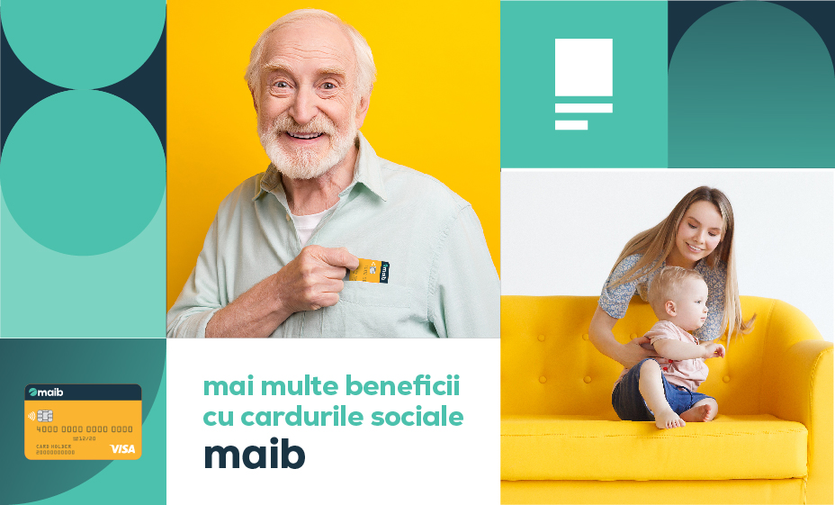 Maib oferă mai multe avantaje pentru cardul tău social | maib