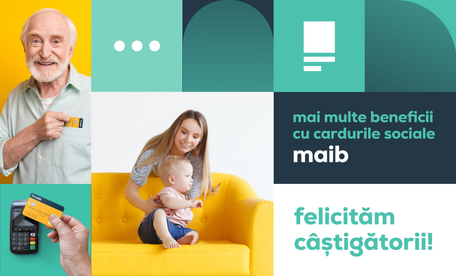 100 de beneficiari ai plăţilor sociale au câştigat câte un premiu de 500 lei de la maib și Visa ...