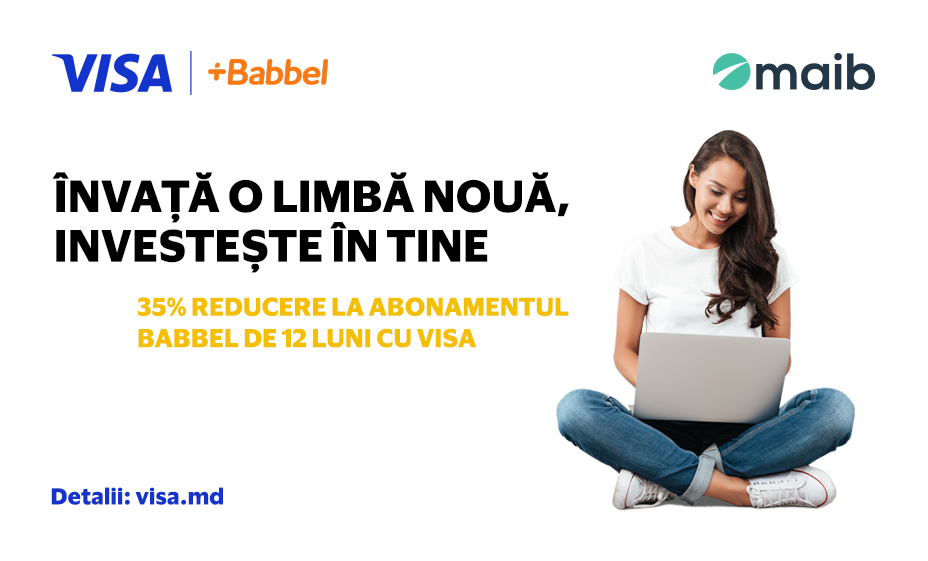 Niciodată nu este târziu să investești în tine! Maib și Visa te ajută să studiezi o limbă nouă ...
