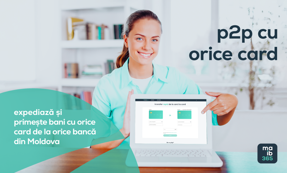 La maib transferurile p2p de la card la card trec la nivelul următor | maib