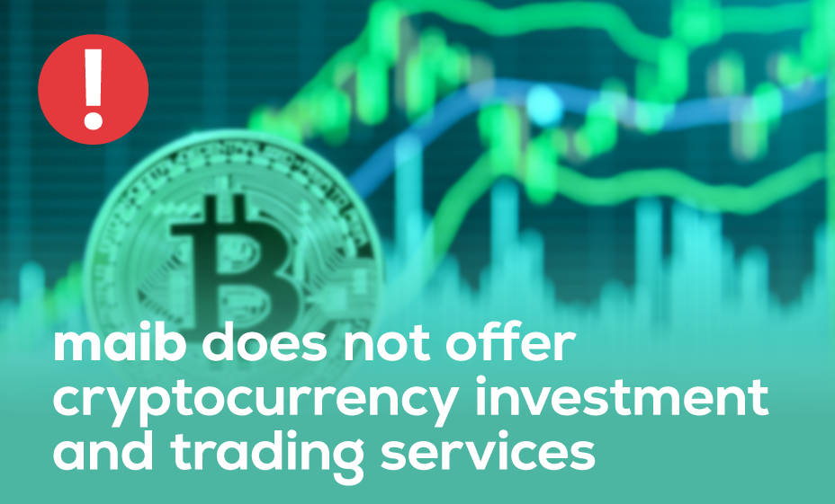 Maib warns: the bank does not offer cryptocurrency investment and trading services | maib