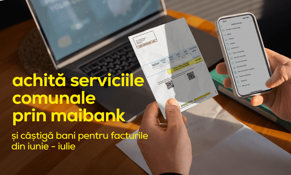Achită utilitățile prin aplicația maibank și poți câștiga cashback până ...