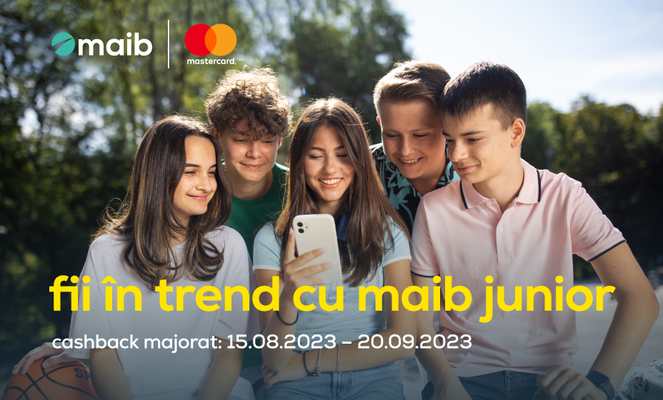 Back to friends cu maib junior și Mastercard | maib