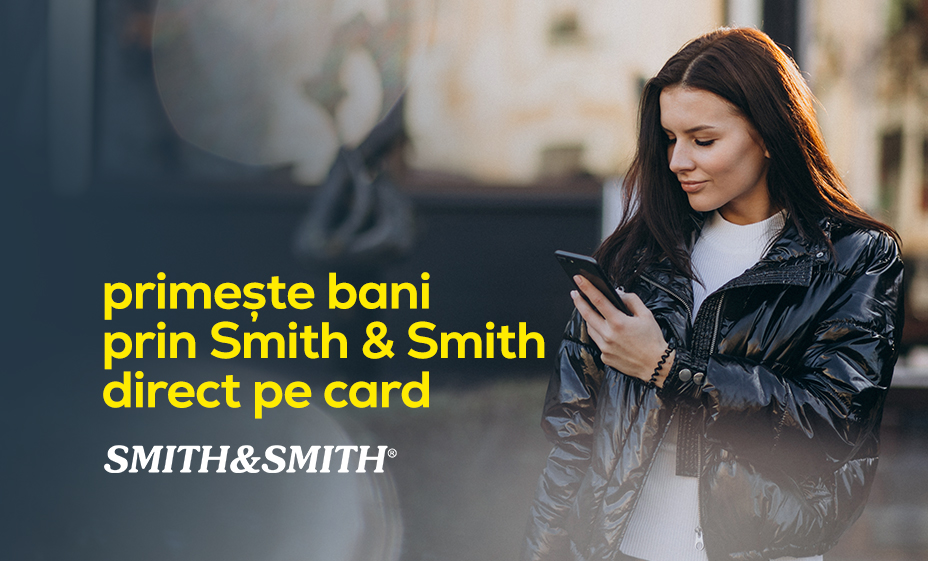 Primește transferuri internaționale prin Smith&Smith direct pe cardul tău maib | maib