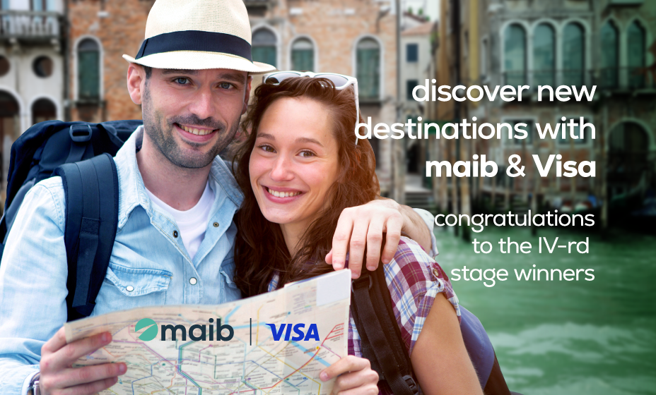 Maib announces the winners of the 4rd round of the promotion "Discover new destinations with ...
