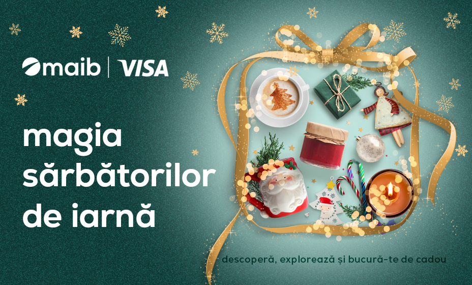 Bucură-te de „Magia sărbătorilor de iarnă” cu maib și Visa | maib