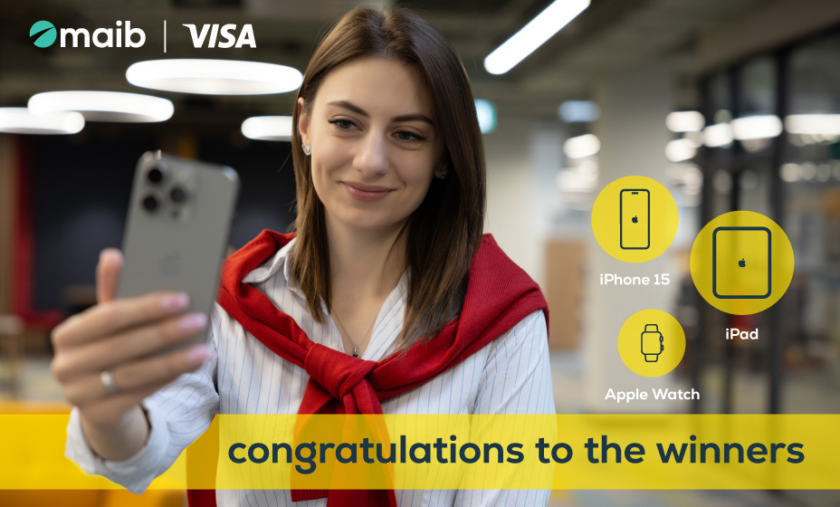 The winners of the promotion “The split in installments loan” with the Visa salary card brings ...
