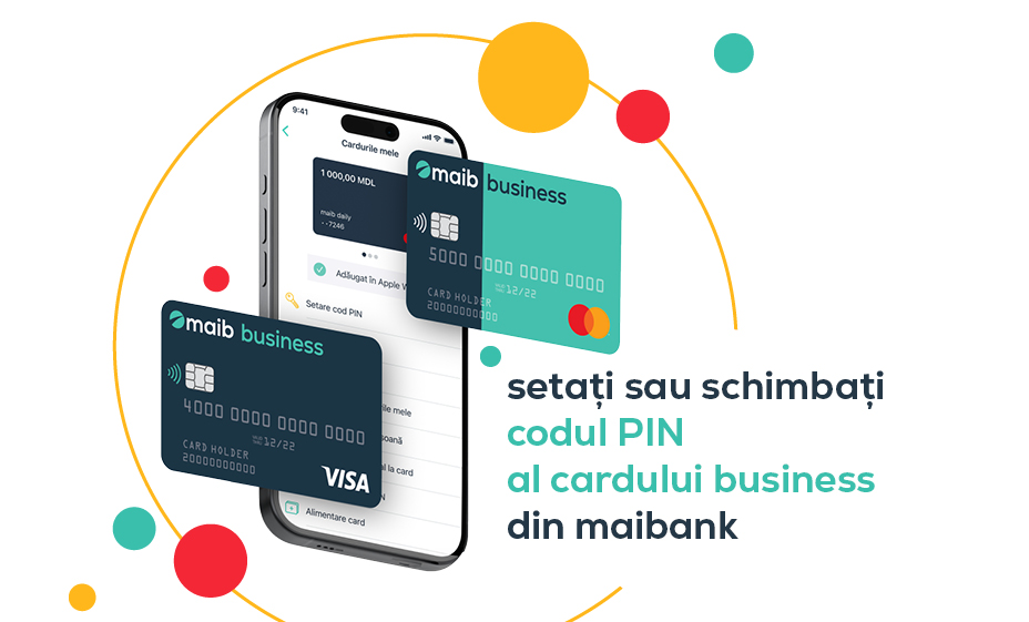 Setați sau schimbați codul PIN al cardului business direct din ...
