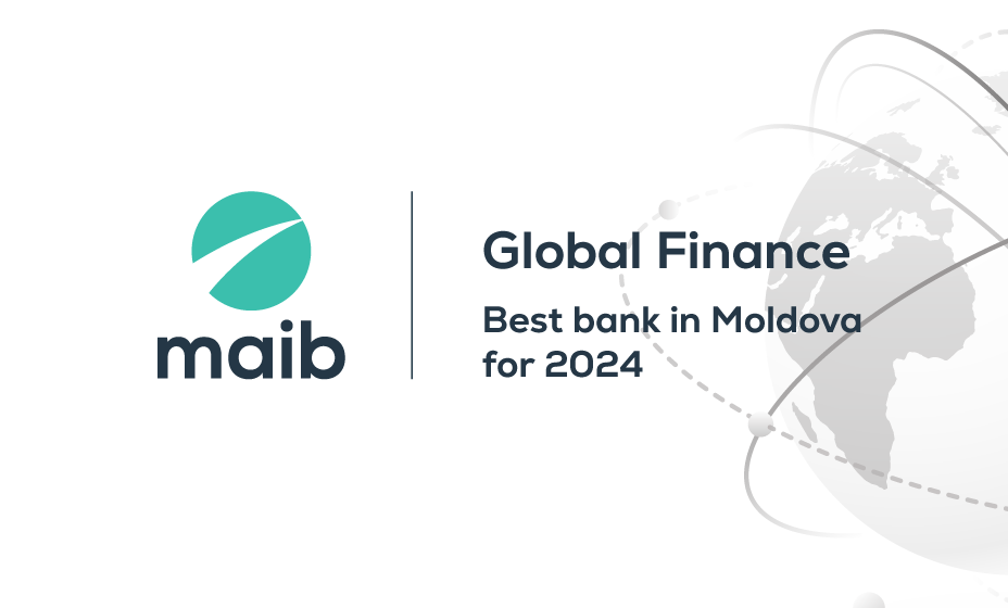Global Finance named maib ”Best Bank in Moldova” for the ninth year in ...