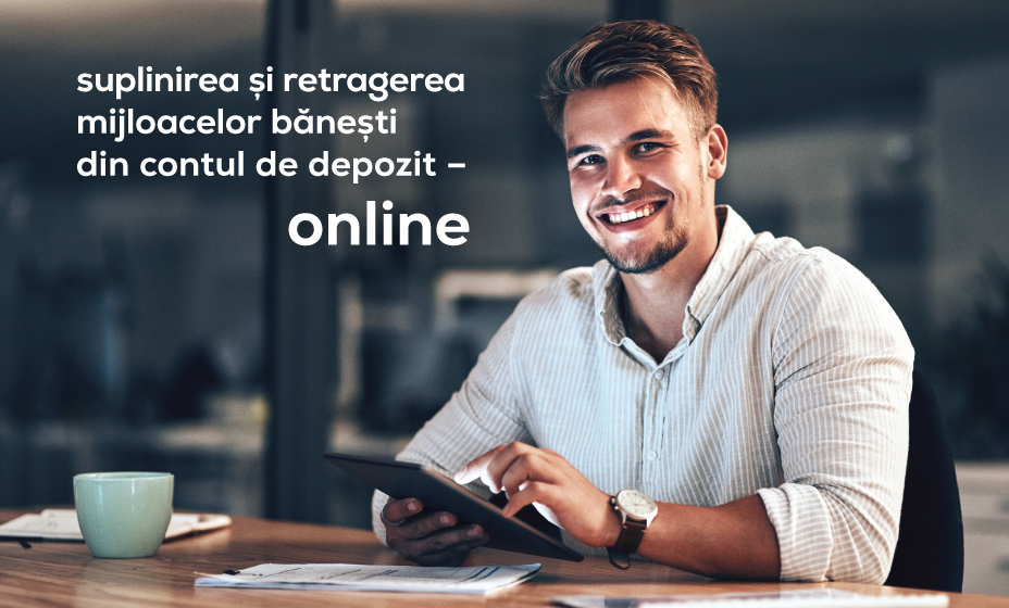 Acum și online: supliniți și retrageți bani din contul depozitului business prin Internet ...