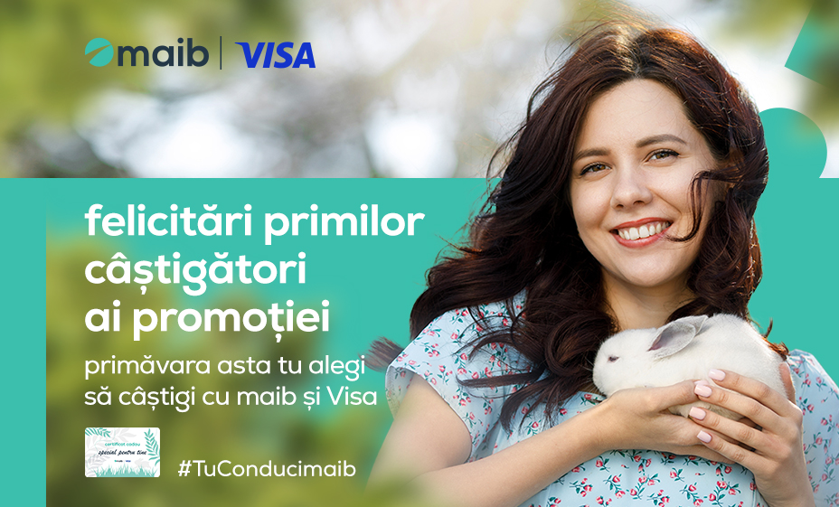 Felicitări primilor câștigători ai promoției ,,Primăvara asta tu alegi să câștigi cu maib și ...