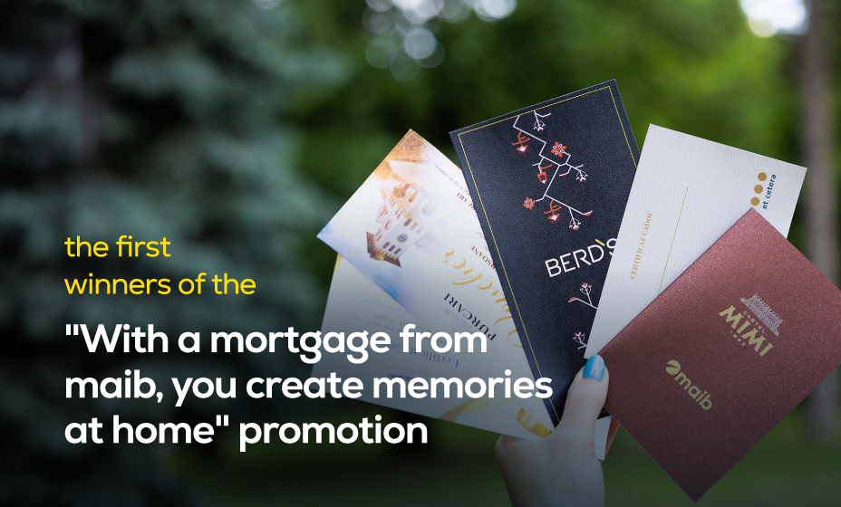 Maib announces the winners of the first stage of the "With the mortgage ...