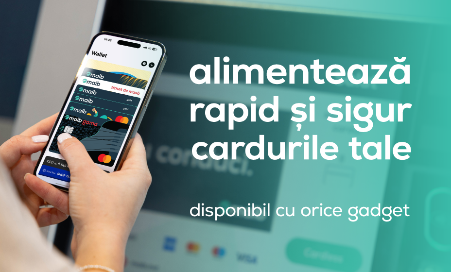 Alimentează-ți cardul simplu și rapid cu orice gadget ai la îndemână prin opțiunea NFC la ...