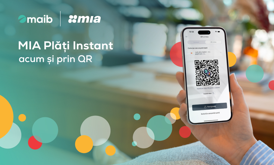 Cu noile coduri QR MIA faci plăți instante, personalizate, interbancare ...
