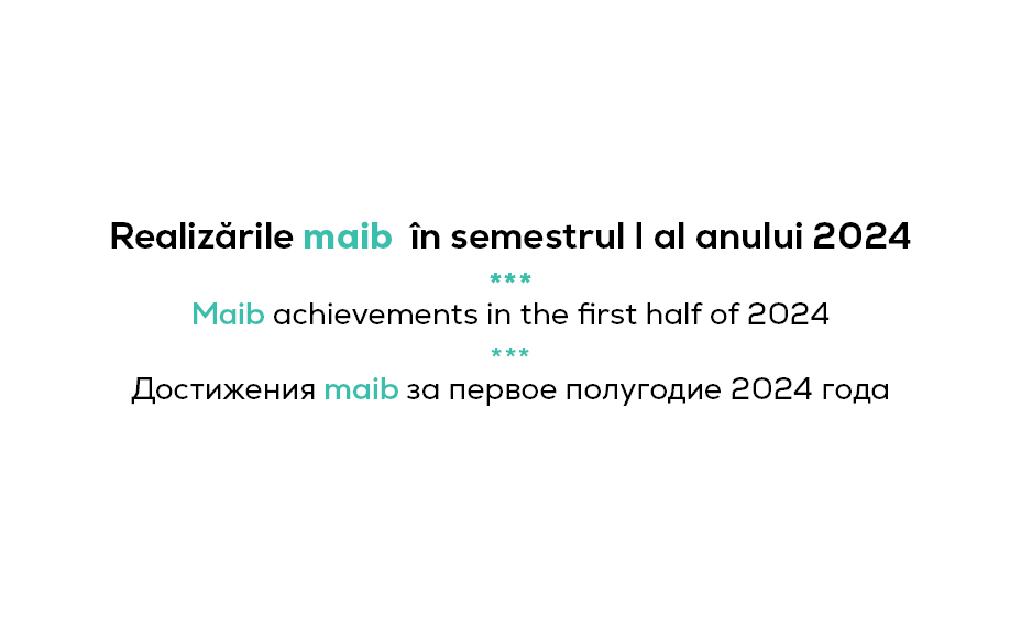 Rezultatele financiare ale maib în semestrul I al anului 2024 | maib