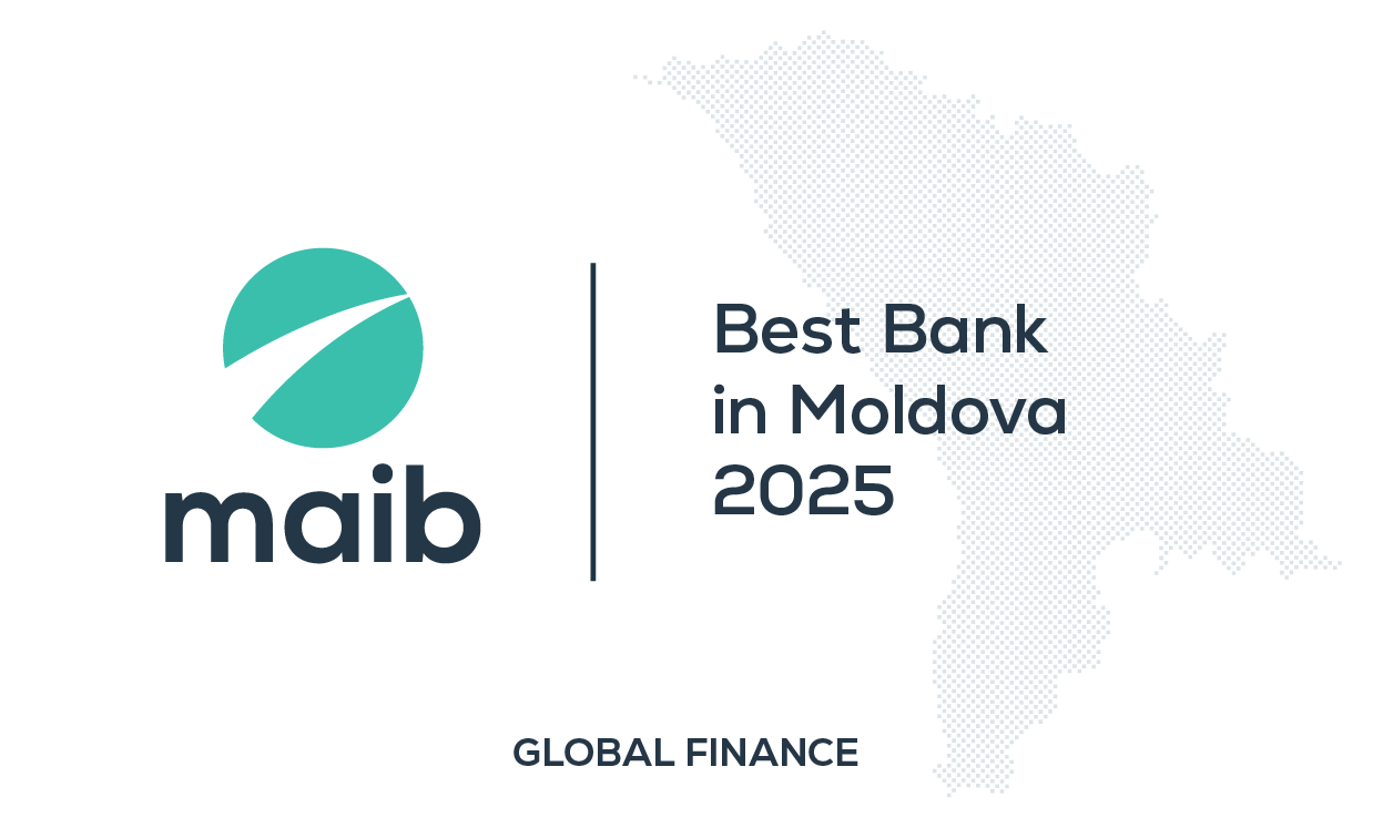Maib honored as Best Bank in Moldova 2025 by Global Finance magazine | maib