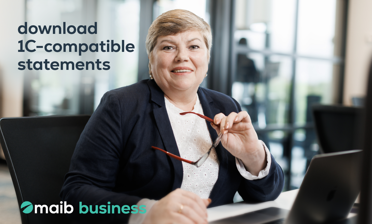 New in maib business – Generate statements in 7 formats | maib