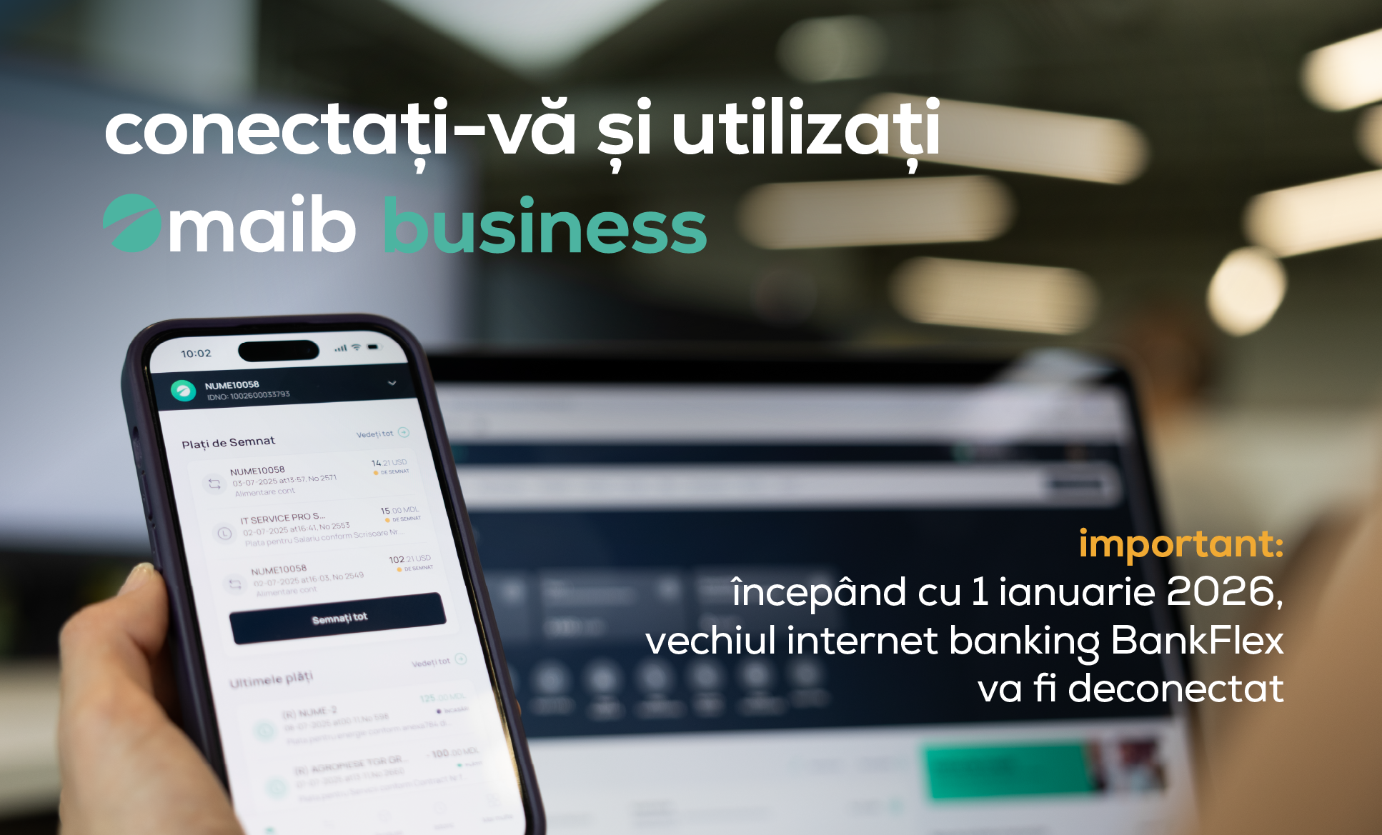 Treceți la noul internet banking maib business – vechea platformă ...