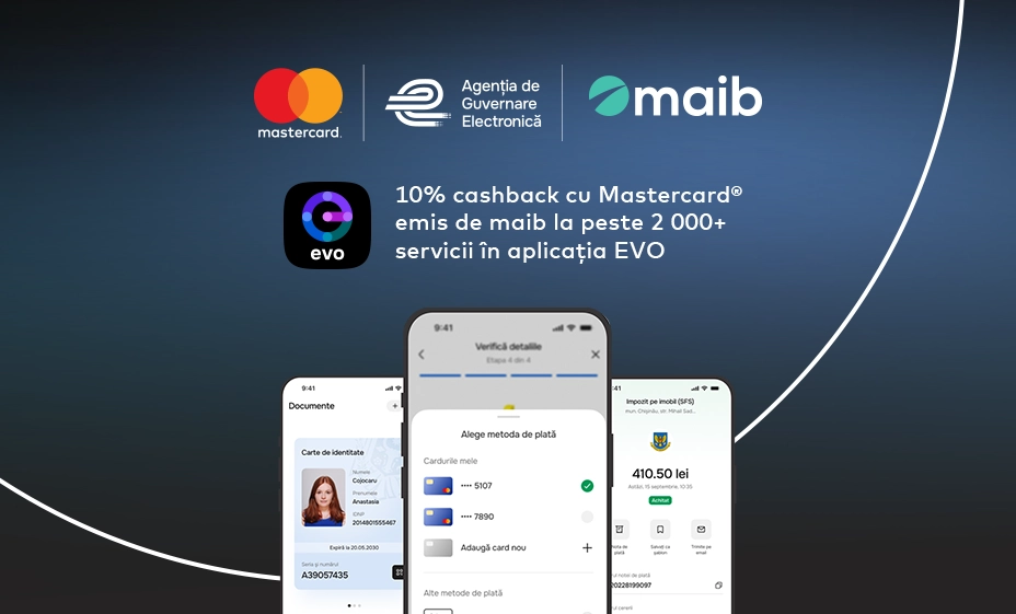 Maib, alături de Mastercard și Agenția de Guvernare Electronică lansează o campanie națională ...