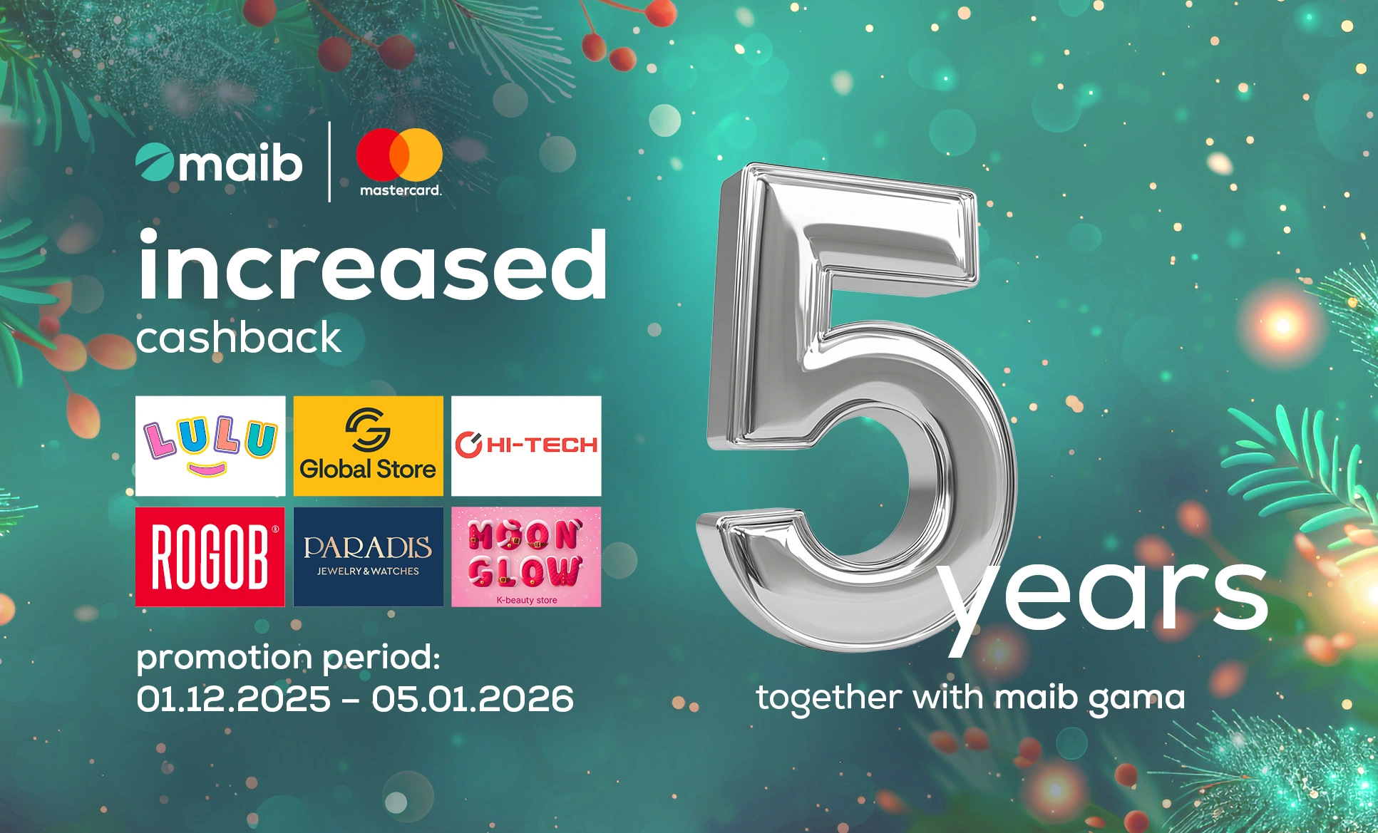 Celebrate 5 years of maib gama Mastercard benefits and enjoy an ...