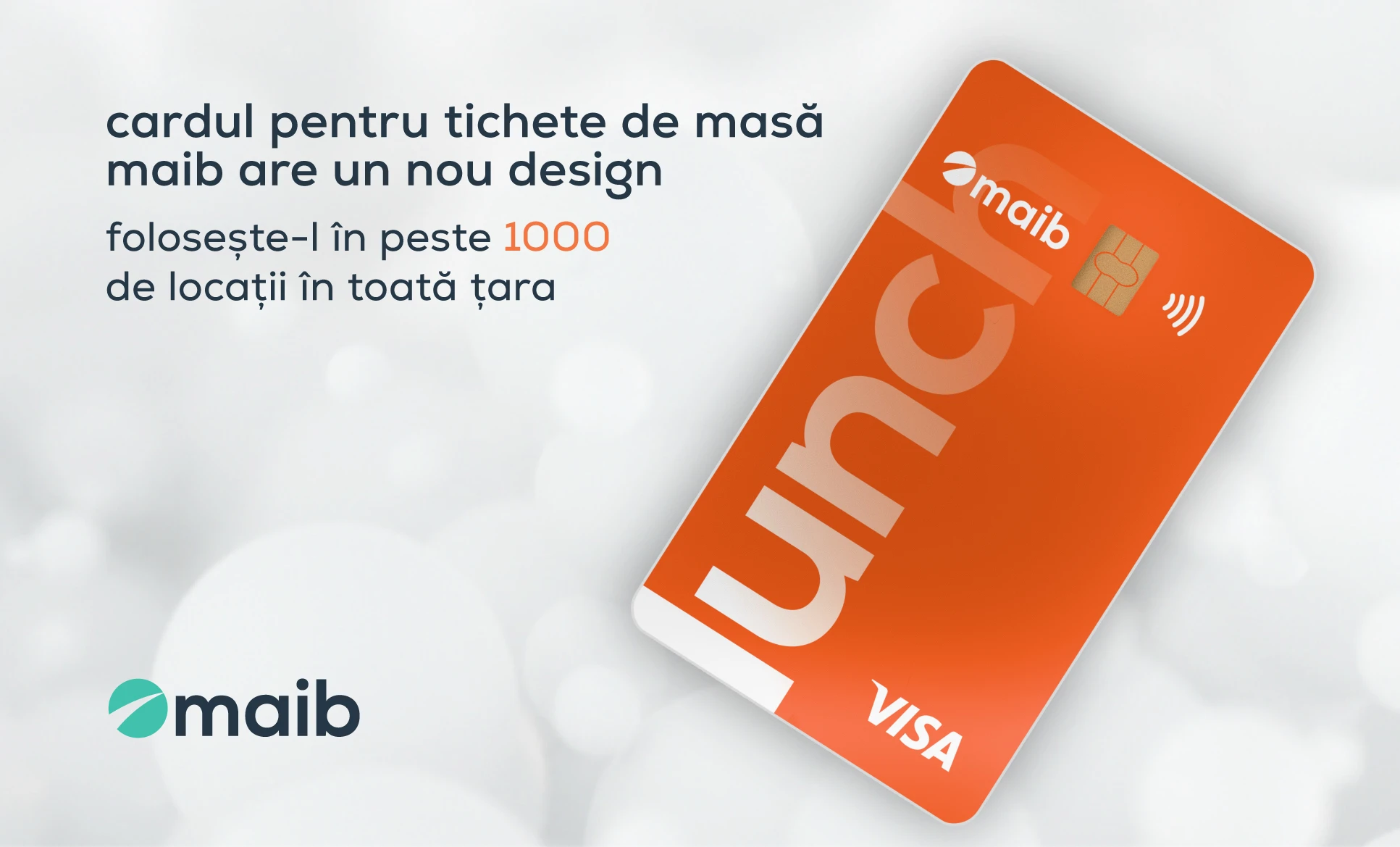 Cardul pentru tichete de masă maib are un design nou | maib